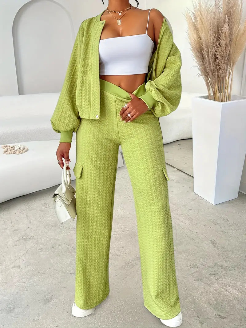 Susan® | Two-Piece Polyester Trouser Suit Set For Women – Lily Hil