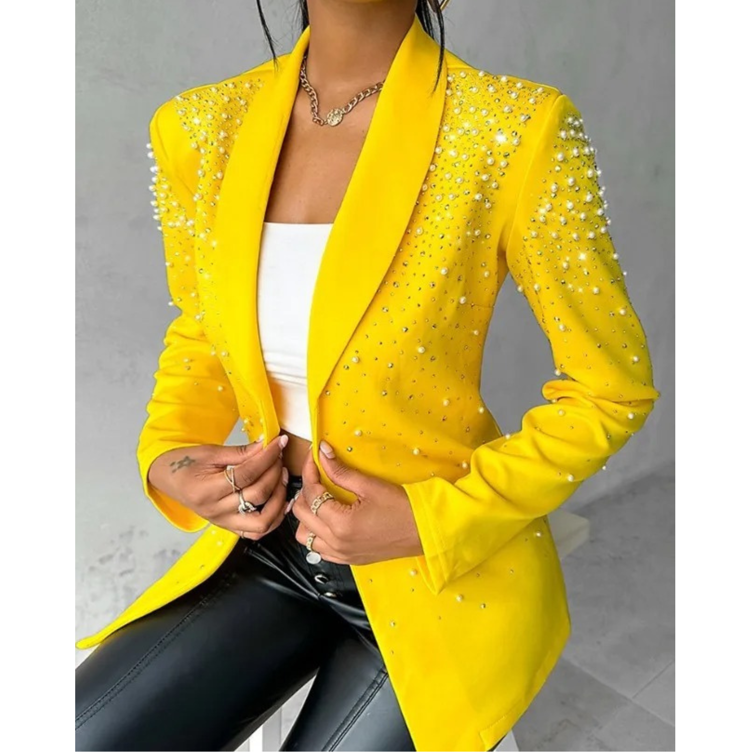 Penelope® | Slim Blazer With Pearl Details For Women – Lily Hil