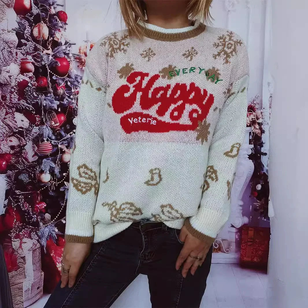 Edna® | Christmas sweater with snowflake print – Lily Hil