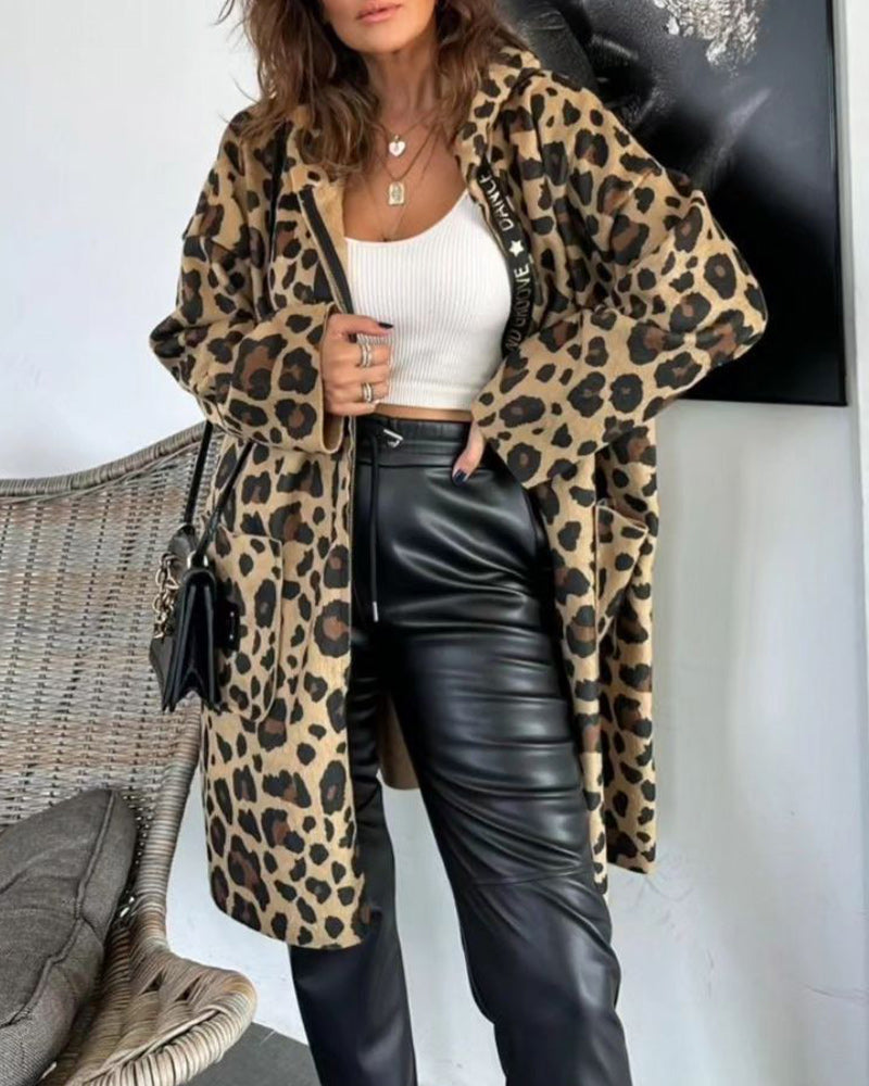 Lucía | Gabi – Casual leopard print coat – Lily Hil