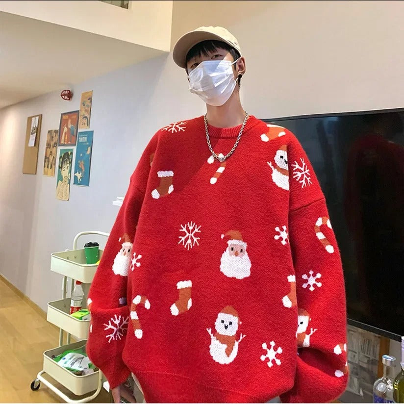 Aitana® | Men's Christmas sweater with Santa Claus motifs – Lily Hil
